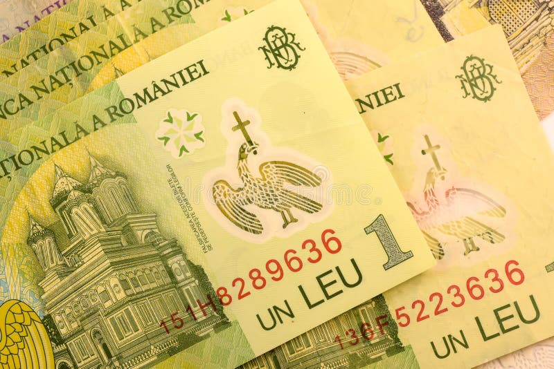 Close Up Romanian Currency Note, LEI or LEU, Romania Stock Image ...