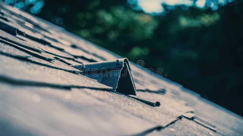 A Close Up of a Roof with an Arrow Pointing To the Top, AI Stock Photo ...