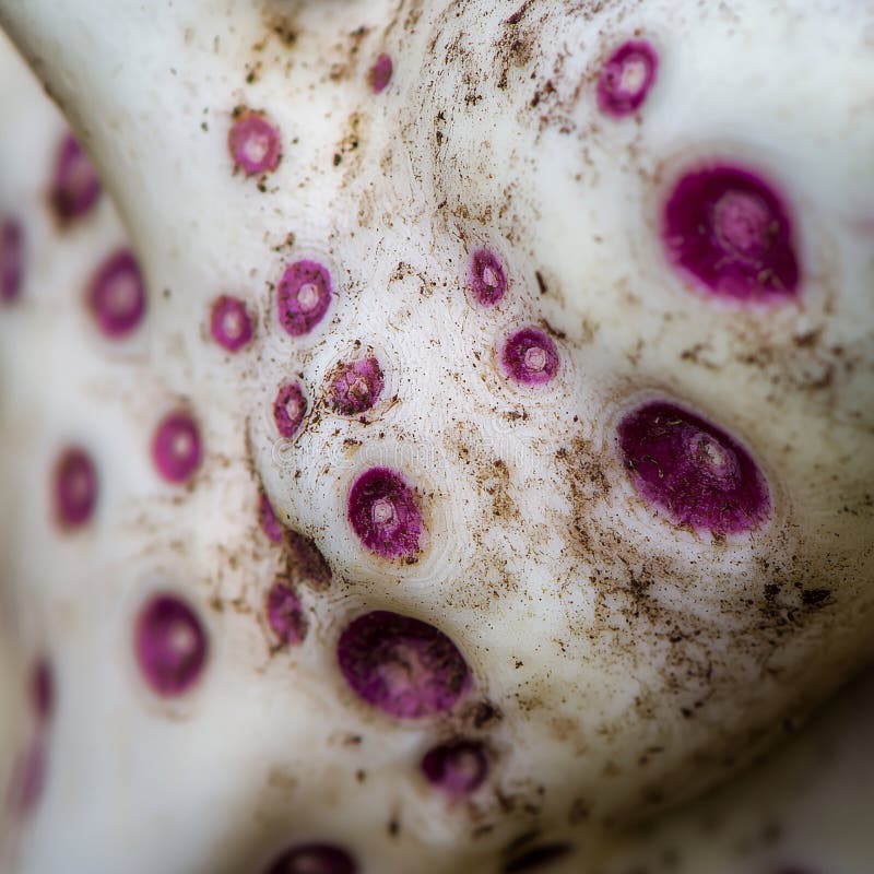 Close-up of a Root Vegetable that Reveals Its Rough Texture and Vibrant ...