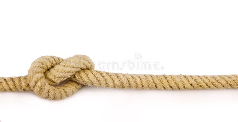 Close-up of rope with knot stock photo. Image of close - 41171280
