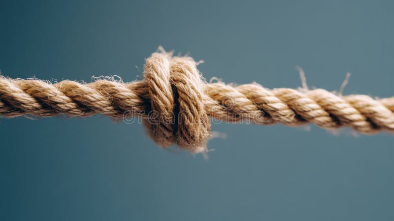 A Close Up of a Rope with Knots on it, AI Stock Image - Image of ...