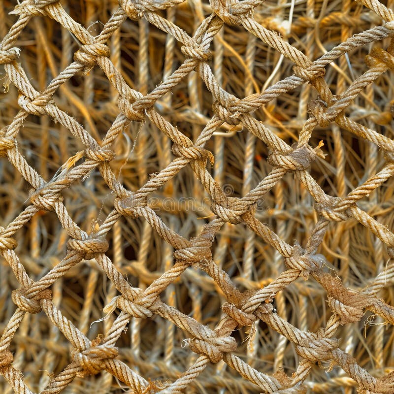 A close up of a rope net stock photo. Image of outdoor - 317394130
