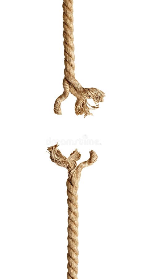 String Rope Cord Pressure Broken Stress Stock Photo - Image of isolated ...
