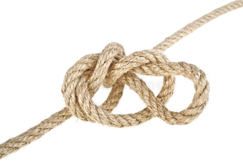 Close Up of a Rope on White Background Stock Image - Image of isolated ...