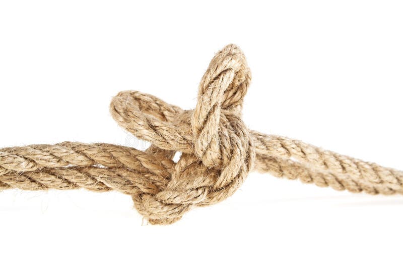 Close Up of a Rope on White Background Stock Image - Image of white ...