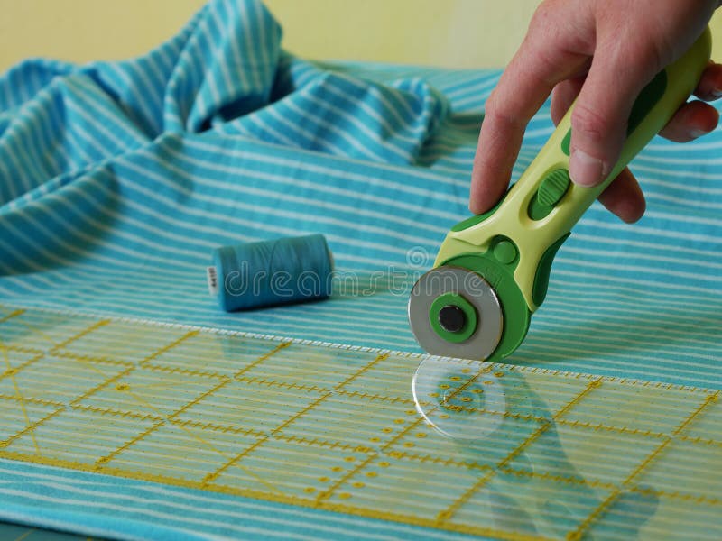 Close up of rotary cutter stock image. Image of hobby - 40614515