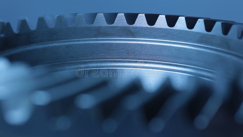 Close-up of a Rotating Gear Wheel in an Engine Stock Footage - Video of ...
