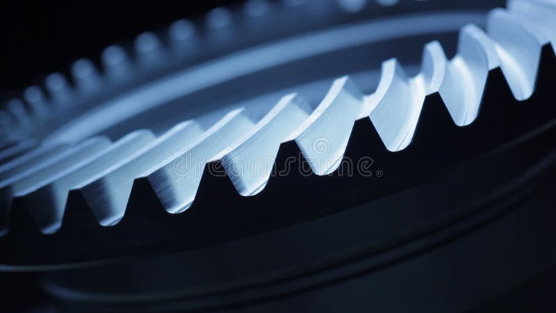 Close-up of a Rotating Gear Wheel in Machinery Stock Video - Video of ...