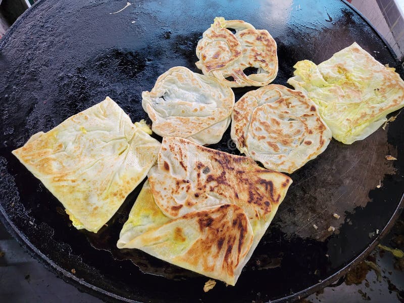 Close up of roti canai. stock image. Image of dish, famous - 264425595