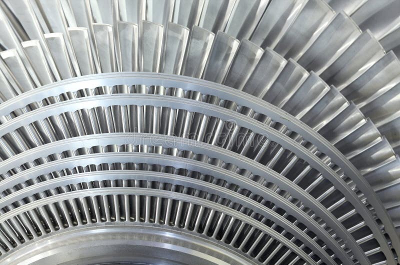 Close Up Rotor of a Steam Turbine Stock Photo - Image of engineering ...