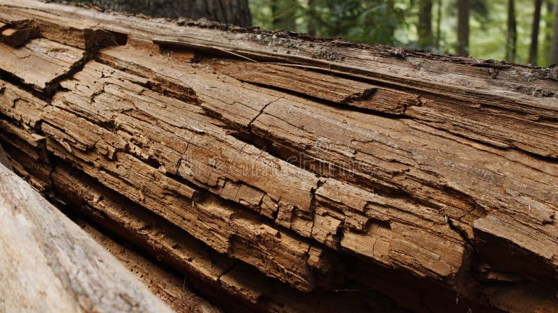 Close-up of a Rotting Spruce Trunk Stock Photo - Image of wood, plant ...