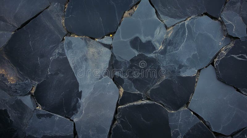 Close-up of Rough Black Slate Texture for Natural Stone Background ...