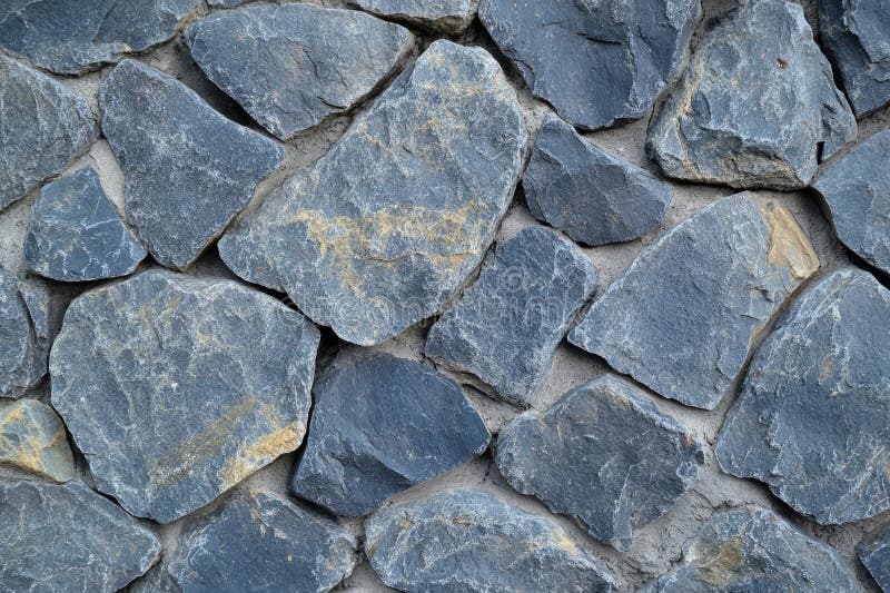 Close Up Rough Blue Stone Texture Rugged Uneven Surface Speckles Darker ...