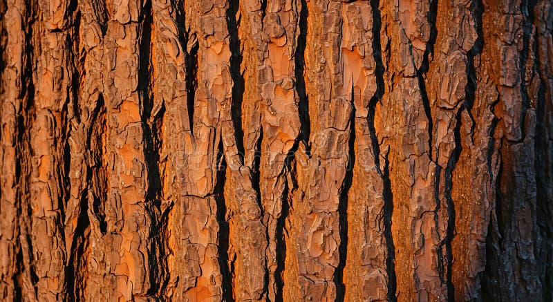 Close-up of Rough Brown Tree Bark Texture in Natural Light Stock ...