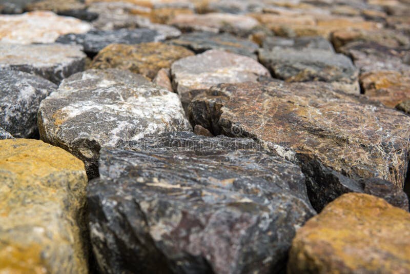 Close Up of Rough Cut Stone Wall, Background Stock Photo - Image of ...