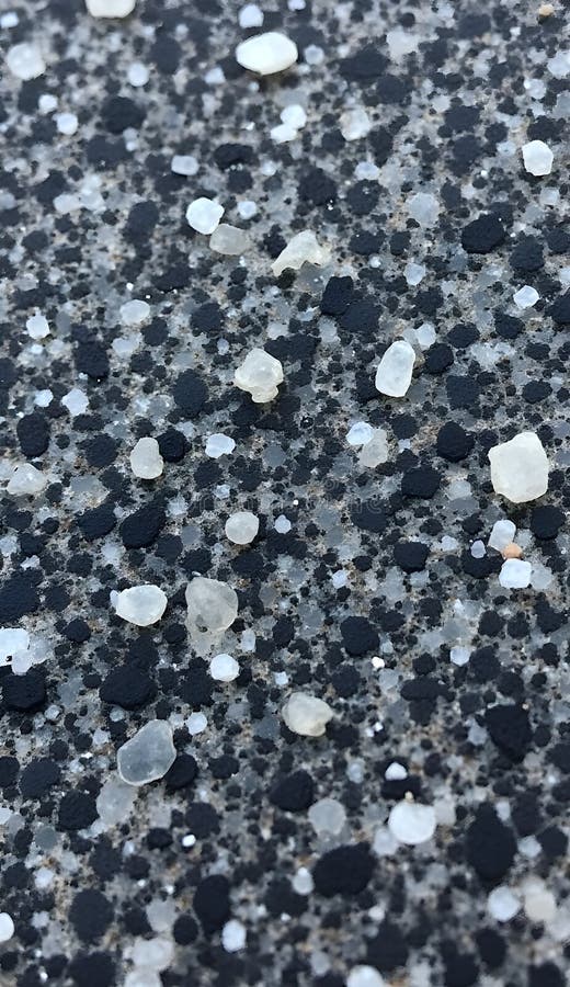 Close-up of Rough Granite Texture with Sharp Speckled Black White and ...