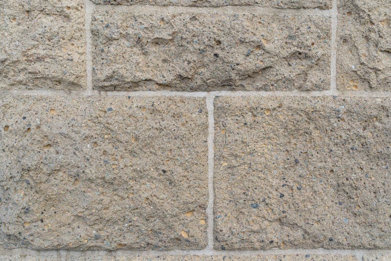 Close Up on Rough Rectangular Stone Bricks in Wall Stock Photo - Image ...