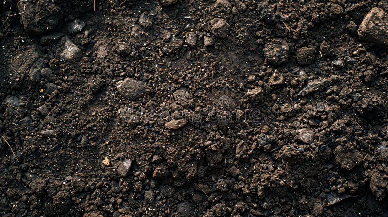 ## Close-Up of Rough Soil with Embedded Stones Stock Illustration ...