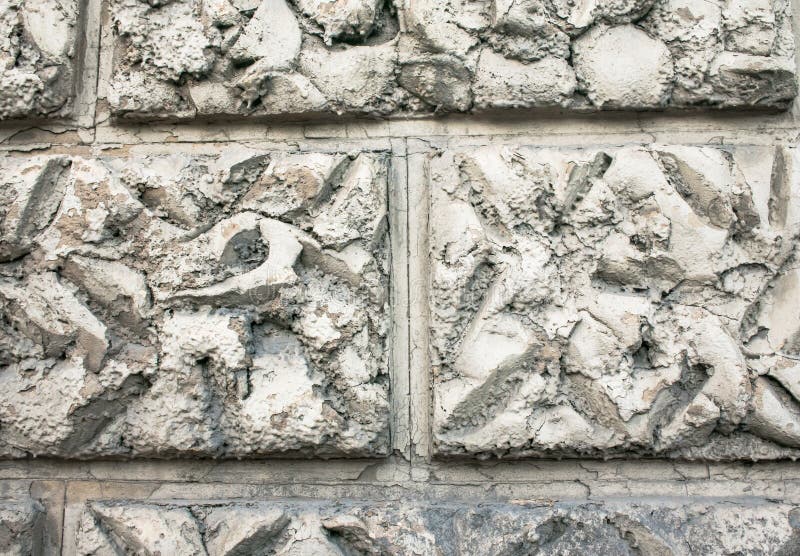 Close Up of a Rough Textured Plaster Wall Coating, Imitation of Stone ...