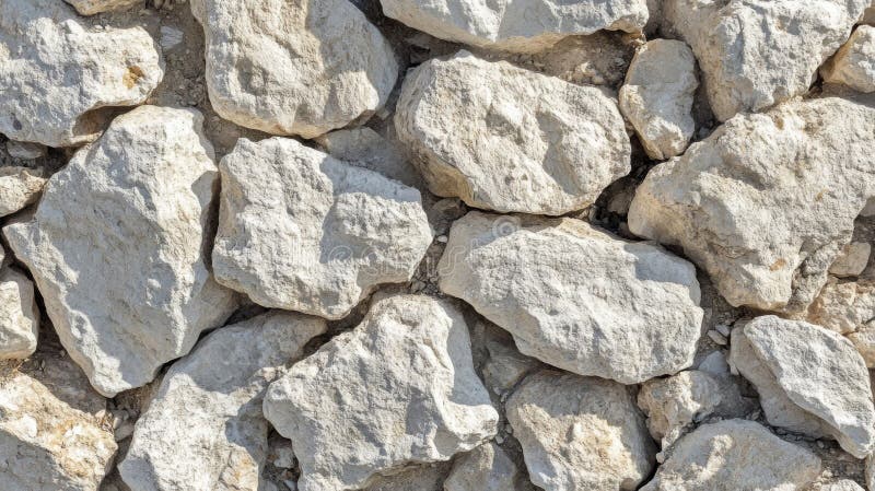 Close-up of a Rough, Textured Stone Wall Stock Illustration ...