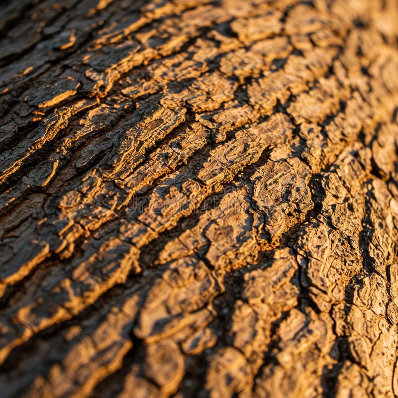 Close-up of Rough, Textured Tree Bark with Deep Grooves and Ridges. the ...