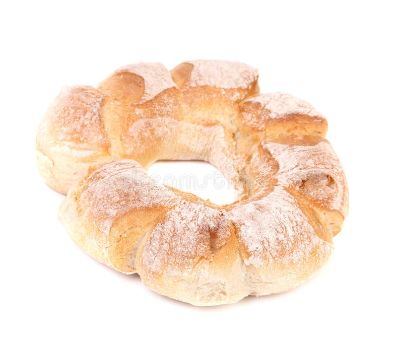 Close Up of Round Kalach Bread. Stock Photo - Image of meal, food: 41468872