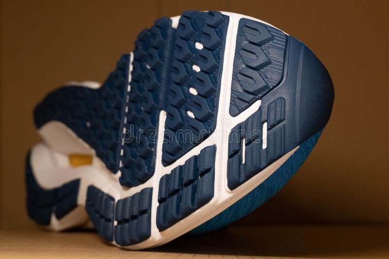 Close Up of the Rubber Outsole of a Running Shoe Stock Image - Image of ...