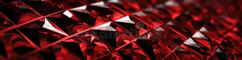 Close Up Ruby Texture Panoramic Banner. Generative AI Stock ...