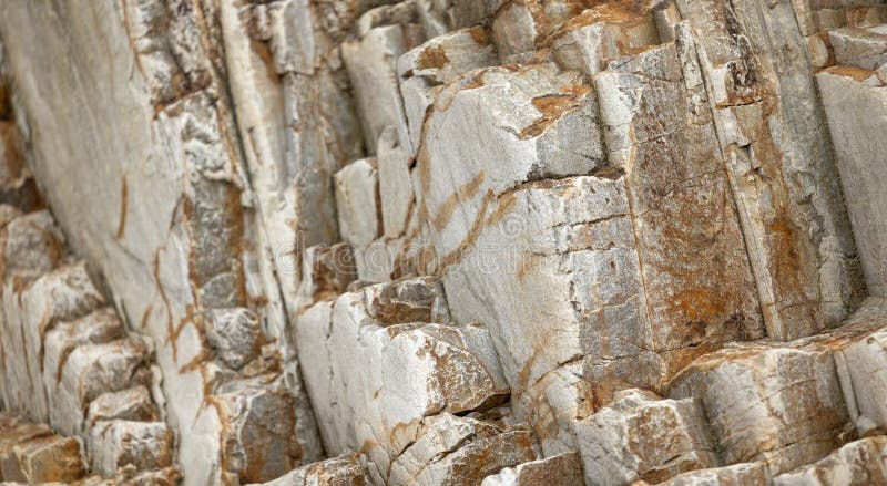 Close-up of Rugged Rock Surface with Visible Layers and Textures Stock ...