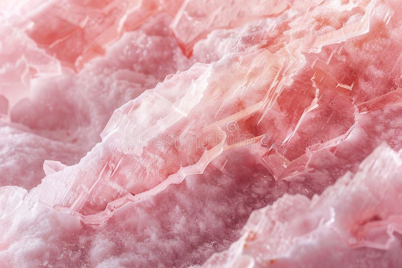 Close-up of the Rugged Surface of a Pink Salt Mountain, Highlighting ...