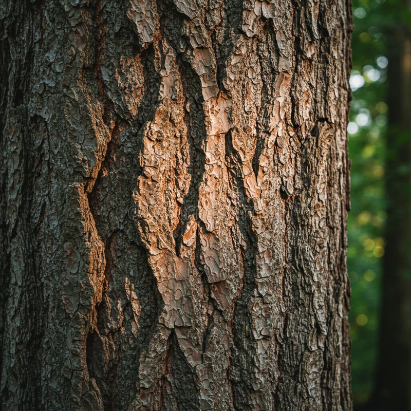 Close-up of Rugged Tree Bark, Possibly Oak (Quercus Spp ...