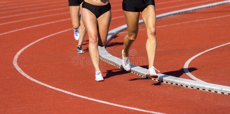 Close Up of Runners Feet on the Track Field Stock Photo - Image of ...
