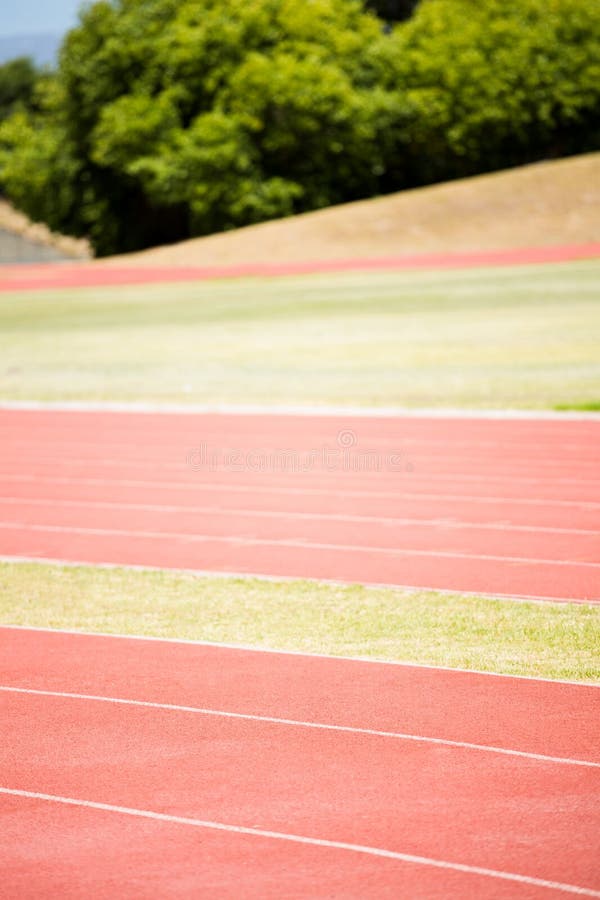 Close-up of running track stock image. Image of outdoors - 77656037