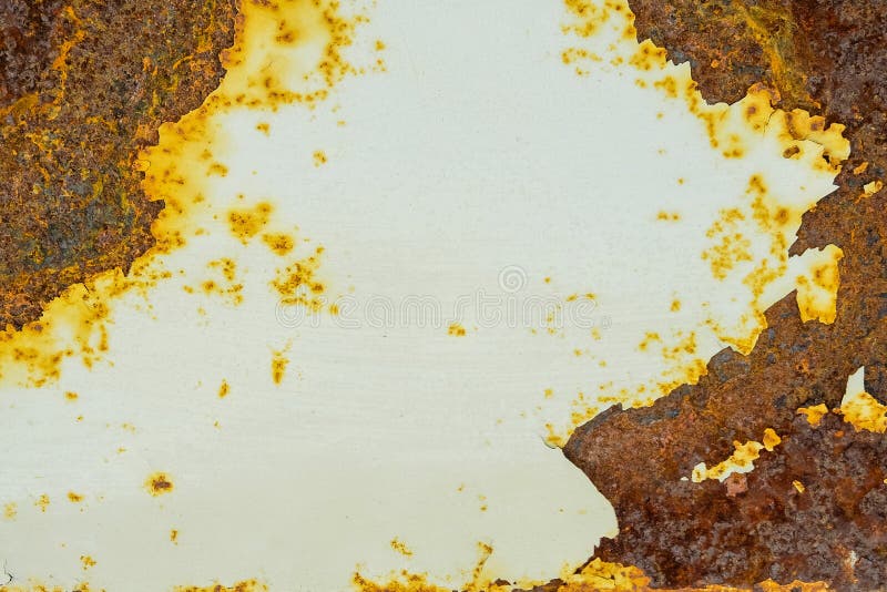 Close-up Of Rust On Old Metal Iron Panel. Grunge Rusted Metal. Old Wall ...