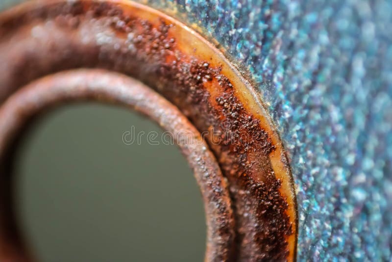 Close up rust on the ring stock photo. Image of white - 124102442