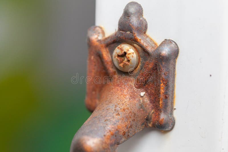 Rust stain on Door handle stock image. Image of iron - 107504879