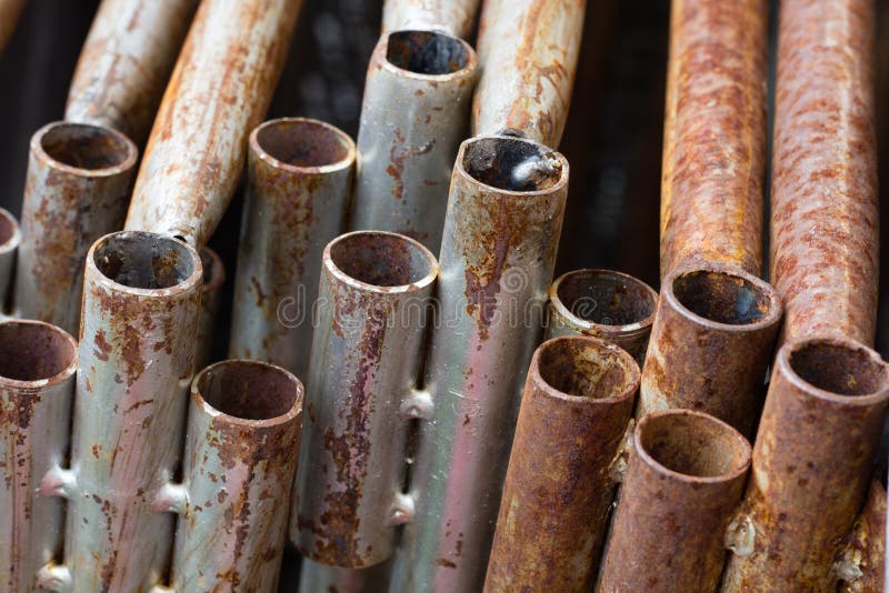 Close Up Rust on Steel Pipe. Stock Image - Image of industry, surface ...
