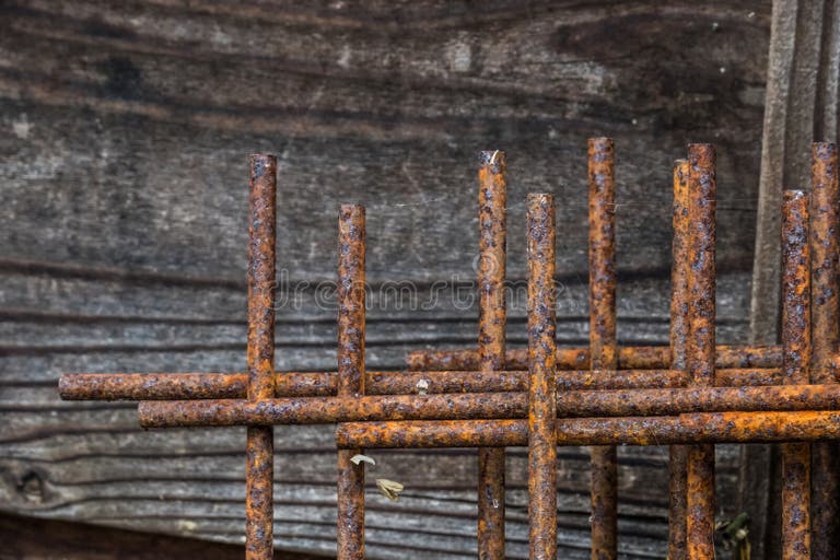 Close Up of Rusted Old Wire Mesh. Stock Image - Image of brown ...