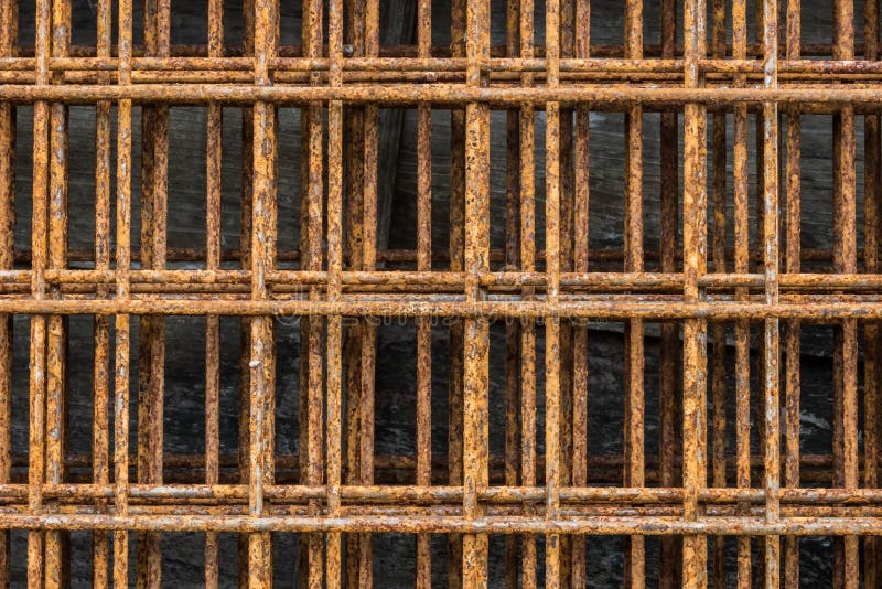 Close Up of Rusted Old Wire Mesh. Rusty on Surface of Steel Wire Stock ...