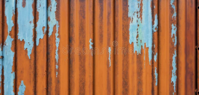A Close-up of the Rusted, Weathered Surface of an Old Shipping ...