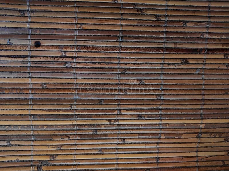 Close-Up of Rustic Bamboo Blinds Texture Stock Photo - Image of decor ...