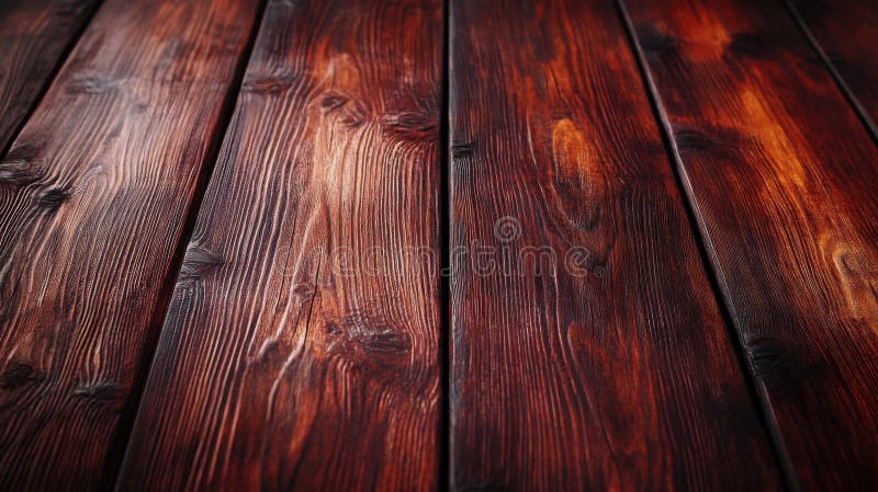 Close-up of Rustic Brown Wood Grain Texture Stock Illustration ...