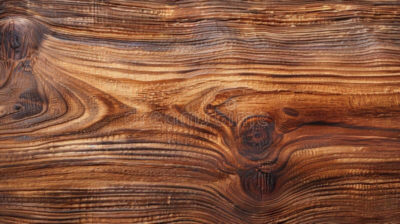 Close-up of Rustic Brown Wood Grain Texture with Knots and Natural ...