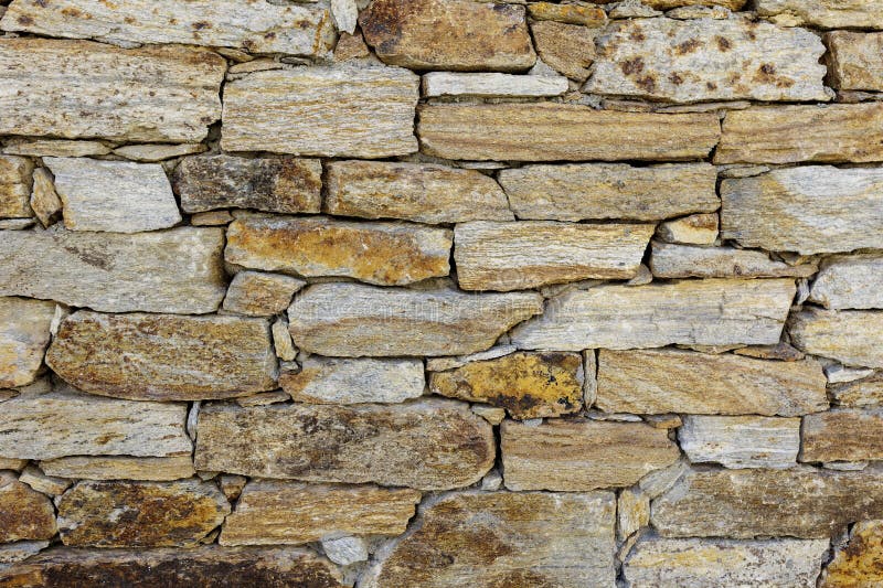Close-up of a Rustic Stone Wall with Weathered Textures Stock Image ...