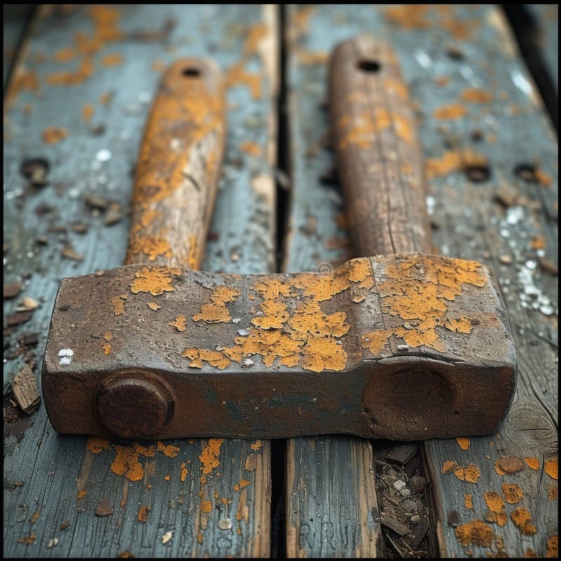 Close-Up of Rustic Tools, Worn and Rustic Details of Tools. Stock ...