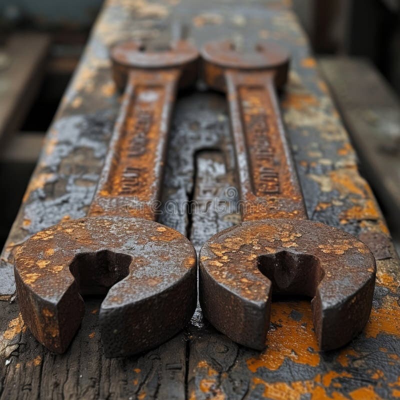 Close-Up of Rustic Tools, Worn and Rustic Details of Tools. Stock ...