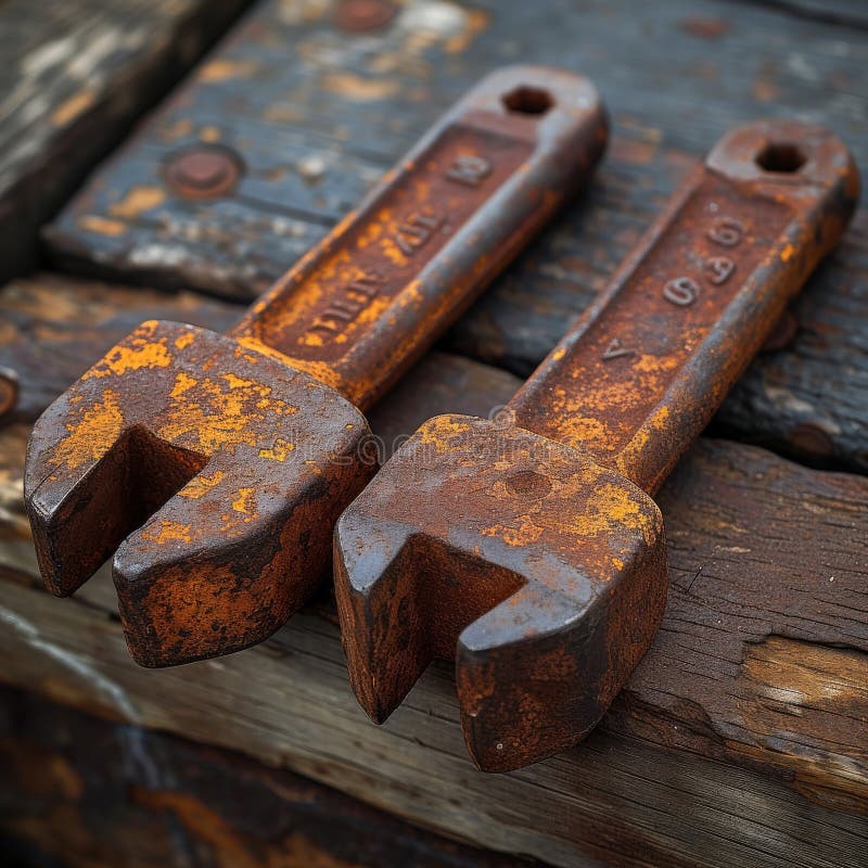Close-Up of Rustic Tools, Worn and Rustic Details of Tools. Stock ...