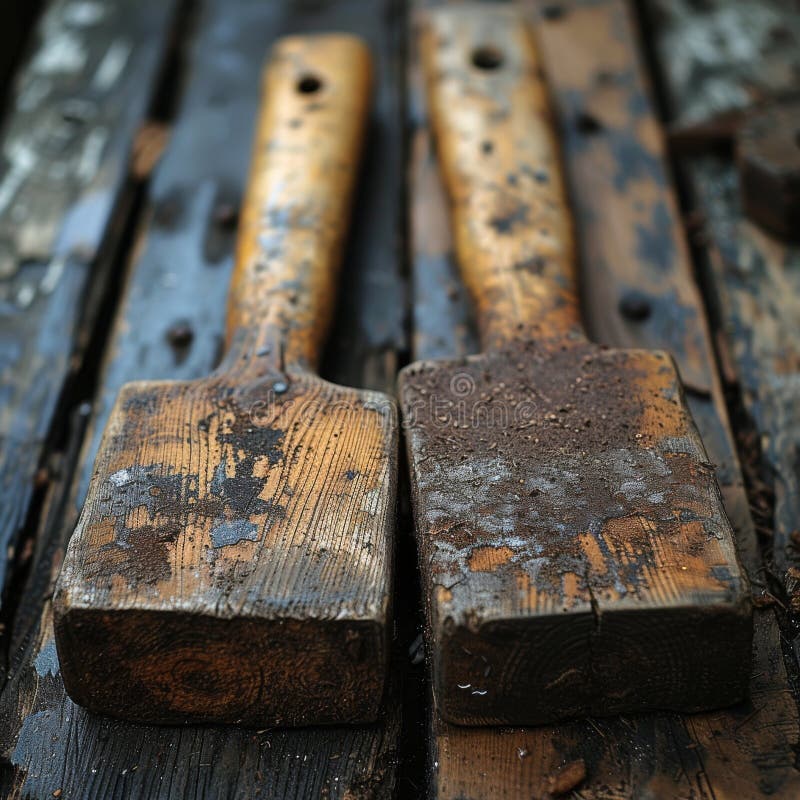 Close-Up of Rustic Tools, Worn and Rustic Details of Tools. Stock ...