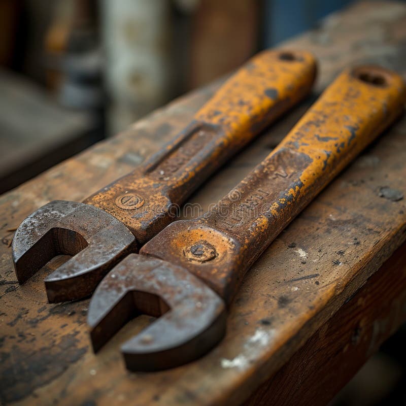 Close-Up of Rustic Tools, Worn and Rustic Details of Tools. Stock ...