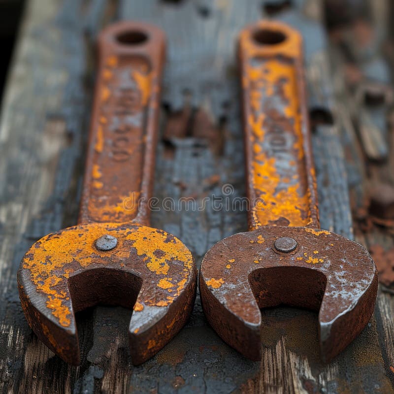 Close-Up of Rustic Tools, Worn and Rustic Details of Tools. Stock ...